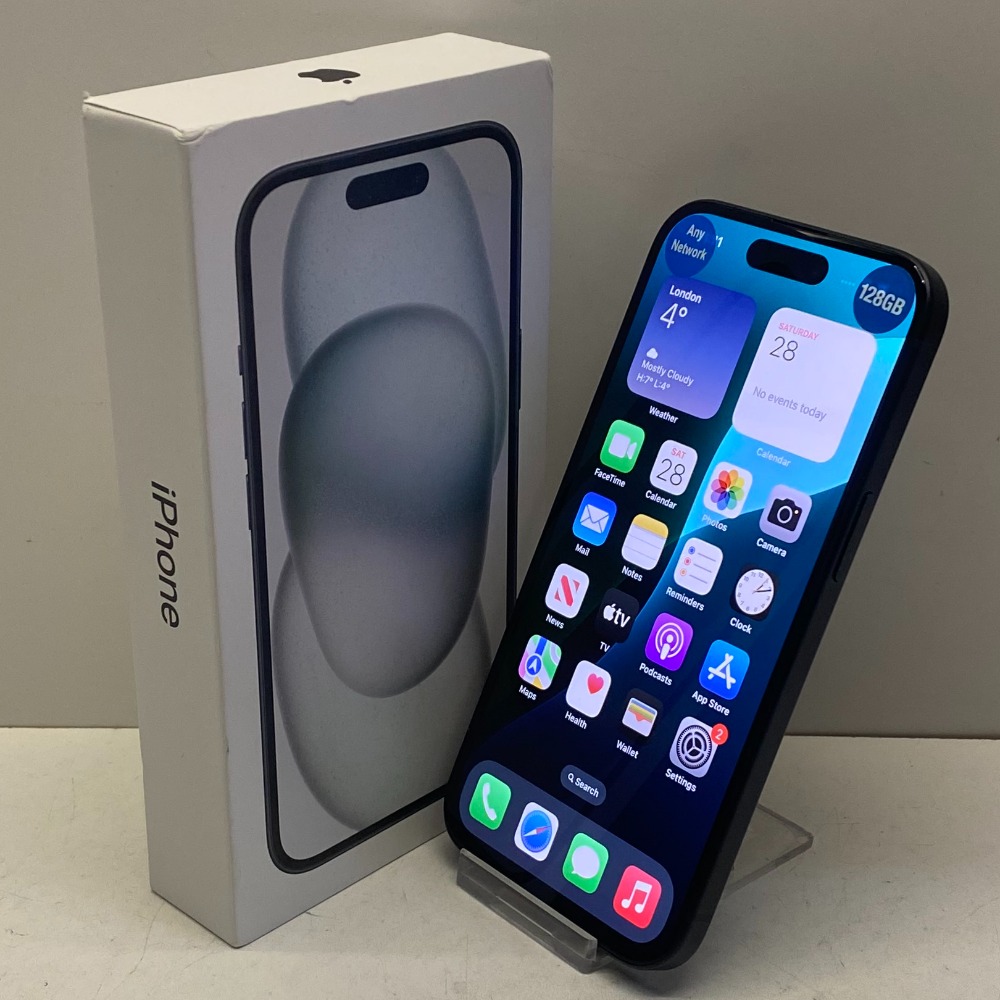 Pre-owned Apple iPhone 15 Unlocked Model A3090 128GB in Black Boxed ...